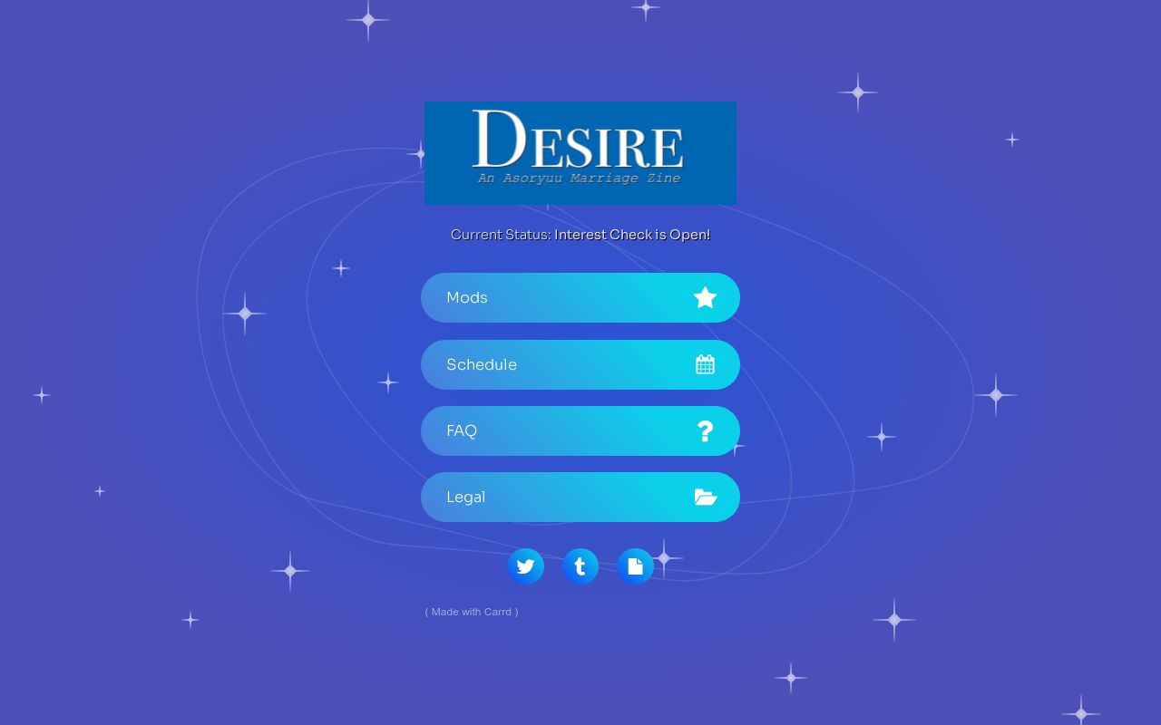 Desire: An Asoryuu Marriage Zine